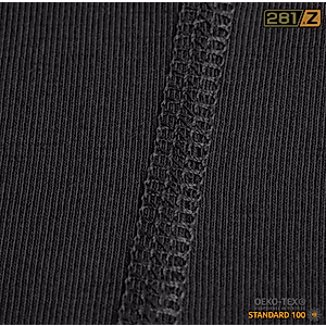 281Z Military Stretch Cotton Underwear T-Shirt for Tactical Hiking and Outdoor (Black, X-Large)