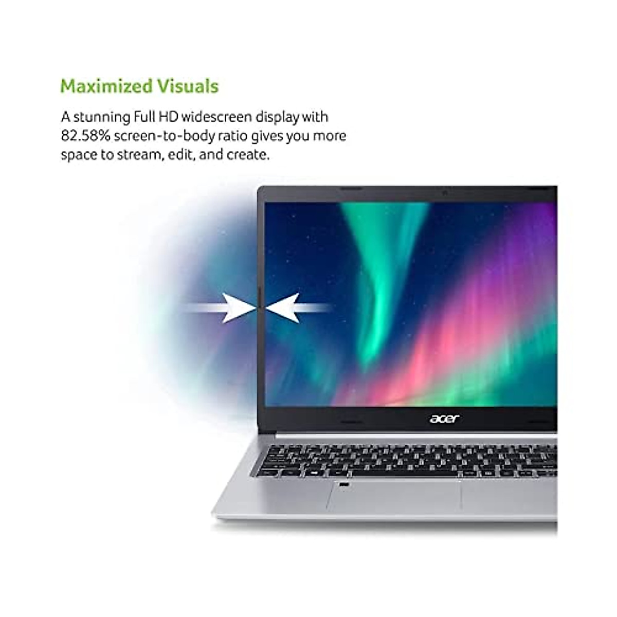 acer Aspire 5 A515 15.6" FHD IPS Premium Business Laptop, AMD 4-Core Ryzen 7 3700U Upto 4.0GHz, 40GB RAM, 1TB PCIe SSD, Backlit Keyboard, Fingerprint, Windows 11 Pro + HDMI Cable, Silver