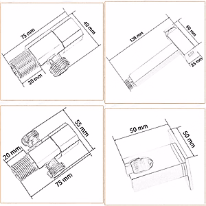 MINJING Handheld Bidet Sprayer Kit Gold Single Handle Bidet Tap Sprayer Wall Mounted Cold Water Sprayer with Button Toilet Bidet Douche Spray, Double Outlet