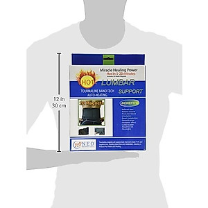 Back Brace by NMT ~ Lumbar Support Black Belt ~ Posture Corrector ~ Pain Relief from Arthritis, Sciatica, Scoliosis, Backache, Slipped Disc, Hernia, Spinal Stenosis ~ Injury Prevention ~ 4 Adjustable Sizes -'L' Fits Waist 34-40" (86-102cm)