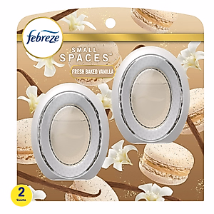 Febreze Small Spaces Holiday Air Freshener Fresh Baked Vanilla Scent, 25 fl. oz each, Pack of 2