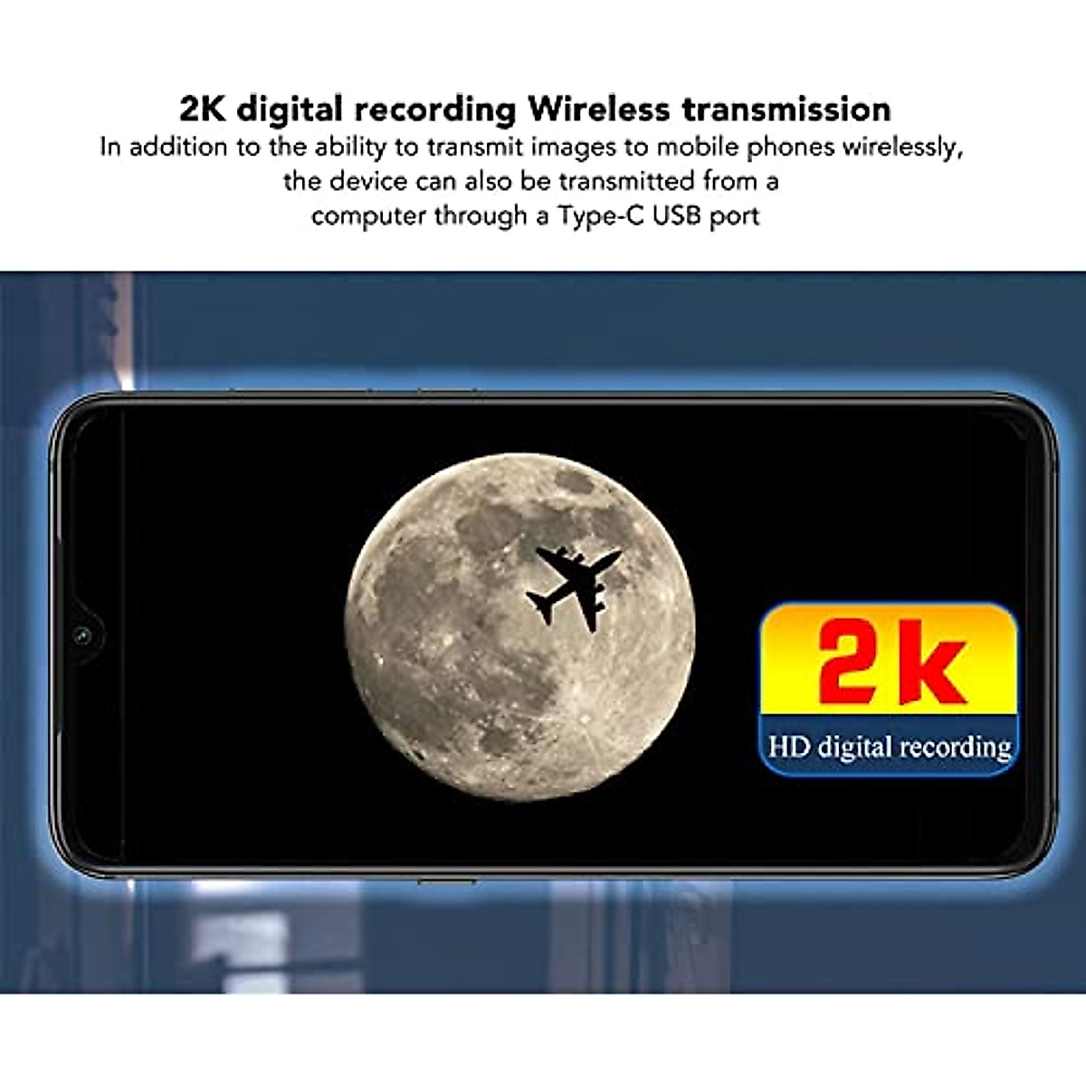 Telescope Electronic Eyepiece XiLiHaLa, 5" LCD Digital Telescope Eyepiece Camera for Telescope 1.25 inches Lunar Astronomy Camera, Wi-Fi Connection Remote Control, iPhone Android Compatible