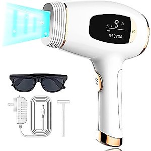 Laser Hair Removal, Permanent Hair Removal Device, Painless At-Home IPL Hair Removal for Women and Men for Face Armpits Legs Arms Bikini Line