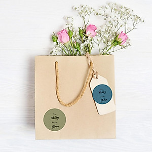 Anwyll to from Tags Stickers,120Pcs 2.5Inch Gift Tags Labels Stickers,Boho to and from Name Tags Stickers,Self-Adhesive Present Labels Stickers for Gift Canning Bag Christmas Birthday Party Wedding