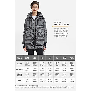 Orolay Women's Thickened Down Jacket Hooded Darkgray M