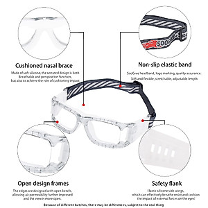 SooGree Sports Goggles Glasses Men Racquetball Basketball Football Eyewear Protective Glasses Shock Collision Lens Replaceable