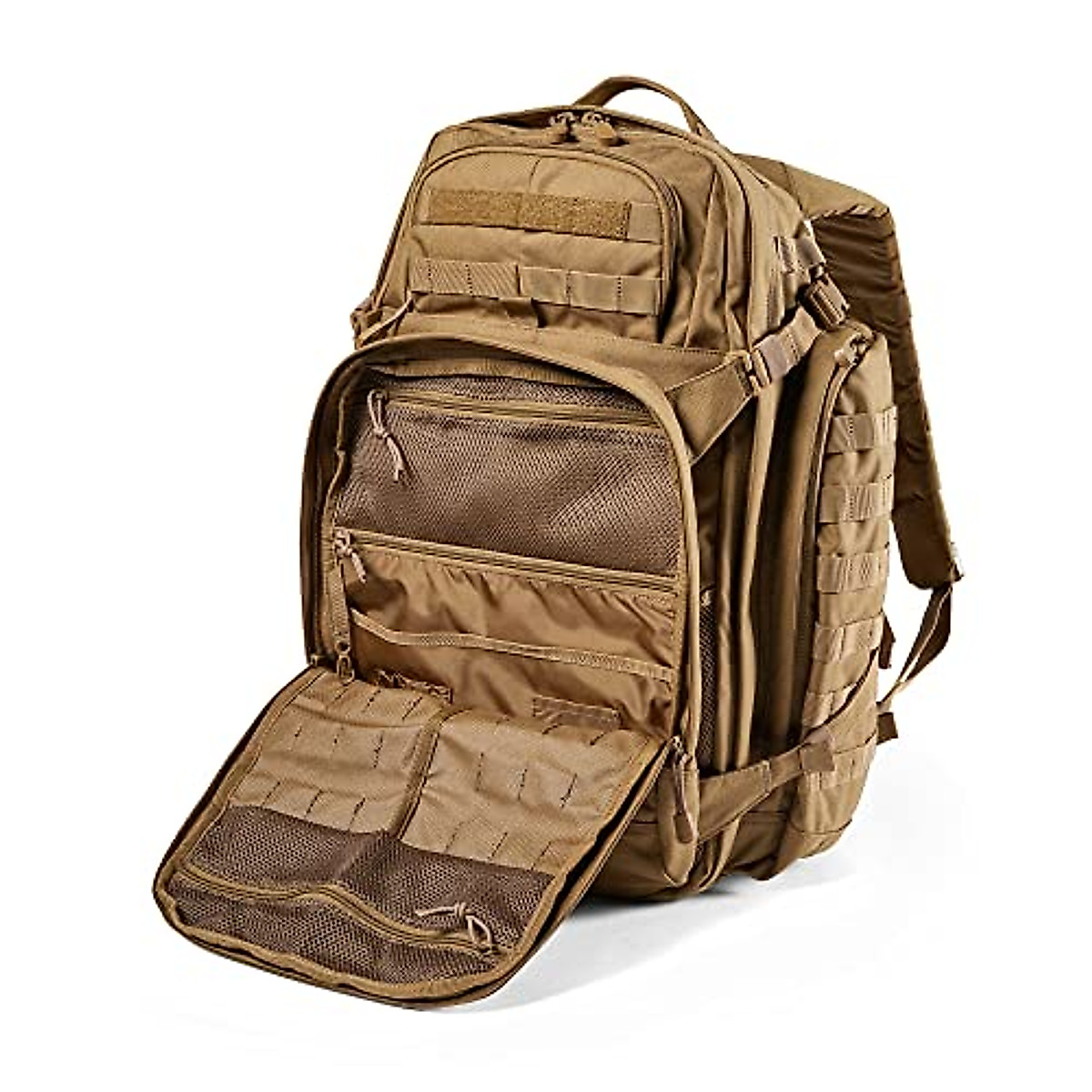 5.11 Tactical Backpack – Rush 72 2.0 – Military Molle Pack, CCW and Laptop Compartment, 55 Liter, Large, Style 56565, Kangaroo