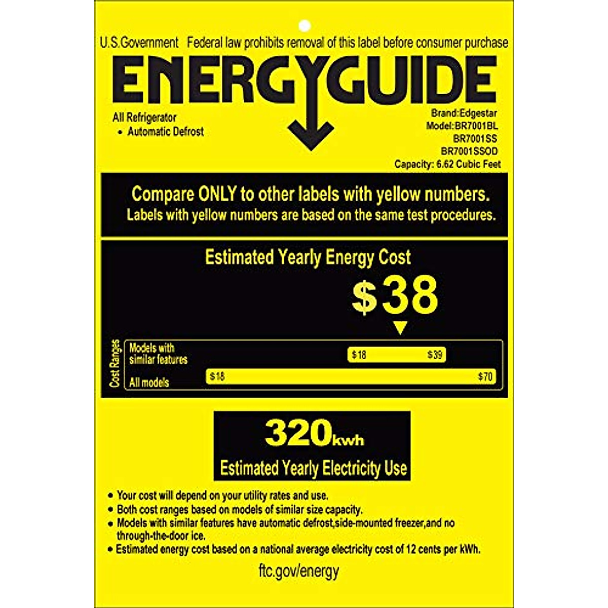 EdgeStar KC7000SSTRIP Full Size Triple Tap Tower Cooled Built-In Kegerator - Black and Stainless Steel