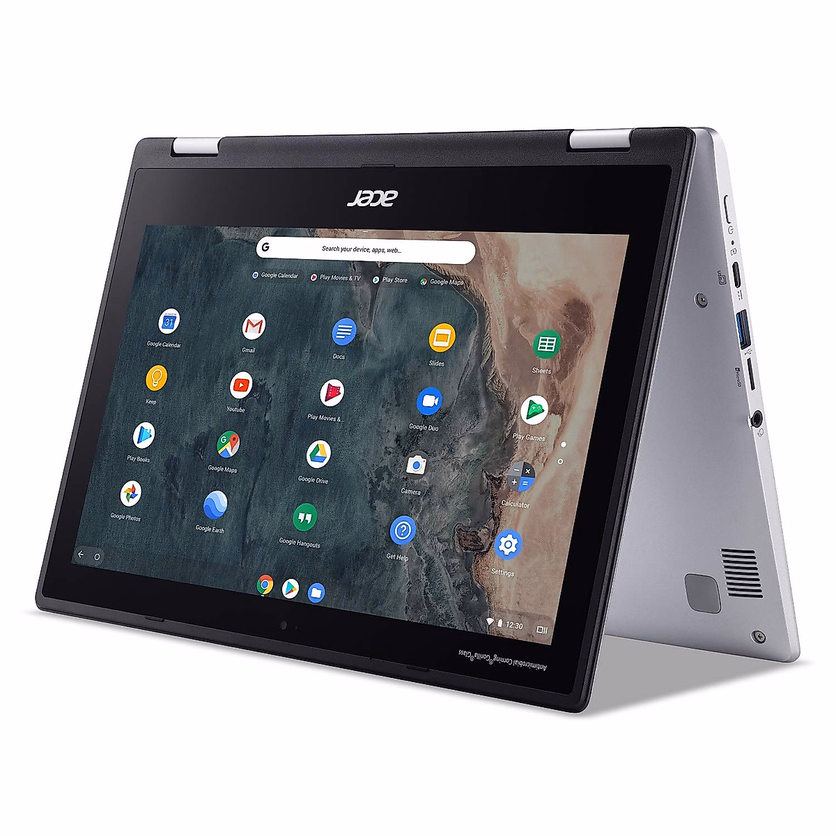 Acer Chromebook Spin 311 CP311-2H-C3KA Convertible Laptop, Intel Celeron N4000, 11.6" HD Touchscreen, 4GB LPDDR4, 64GB eMMC, Gigabit WiFi, Bluetooth 5.0