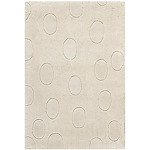 SAFAVIEH Soho Collection 2' x 3' White / White SOH323A Handmade Premium Wool Accent Rug