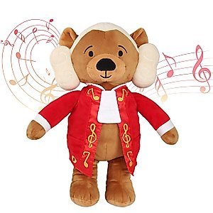 Vosego Amadeus Mozart Virtuoso Bear, 40 mins Classical Music for Babies, Educational Toy for Infants Kids Adults