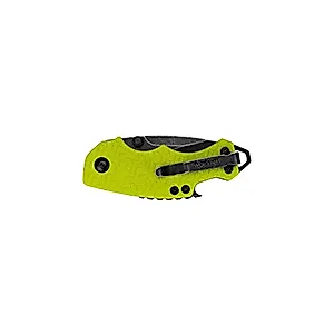 Kershaw Shuffle Lime (8700LIMEBW) Multifunction Pocket Knife; 2.4” BlackWash Stainless Steel Blade; K-Texture Grip, Liner Lock, Reversible Deep-Carry Pocketclip, Screwdriver, Bottle Opener; 2.8 OZ