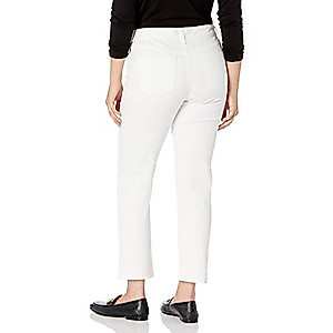 Bandolino Women's Misses Mandie Signature Fit High Rise Straight Leg Jean, White, 16 Average