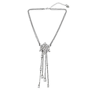 Betsey Johnson Snowflake Y-Necklace
