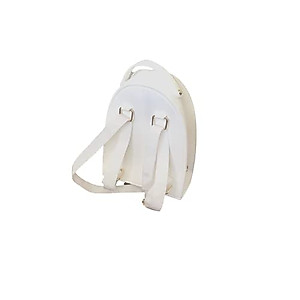 Pop N Shop Kids Silicone Jelly Clog Backpack With Charms - Gift For Boys and Girls Lightweight Fashionable Trendy (White)