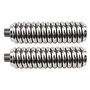 AUTOKAY Pack of 2 Heavy Duty SS-3H CB Antenna Spring Mount Fits for Mobile/Vehicle CB Radio Antenna Mount 3/8-24 Inch Threads Stainless Steel