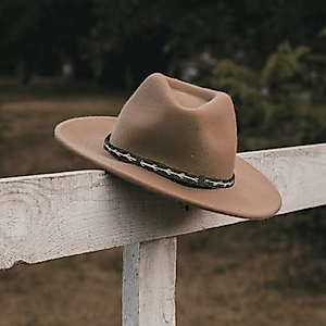 Gamboa Cowboy Hat Band Hat Bands for Cowboy Hats Cowboy Hat Band for Men Cowboy Hat Bands for Women Hair Bands Black