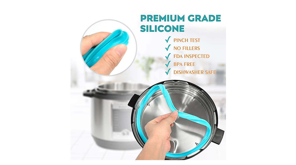 8QT Silicone Sealing Rings & Steam Valve for Instant Pot Duo Series