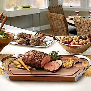 Nambe 9-1/2-by-18-inch Metal Alloy Rectangular Platter