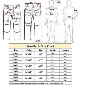 CARWORNIC Gear Men's Tactical Cargo Pants Waterpoof Lightweight Rip Stop EDC Military Combat Trousers Dark Grey