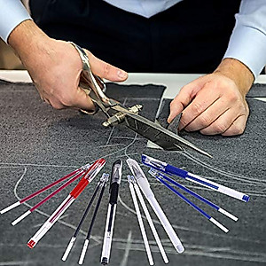 4 Pieces Heat Erase Pens with 40 Heat Erasable Fabric Refills Marking for Sewing, Quilting and Dressmaking(4 Colors)