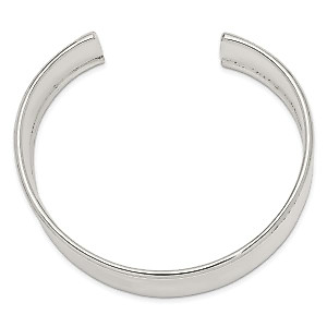 IceCarats 925 Sterling Silver 20mm Cuff Bangle Bracelet