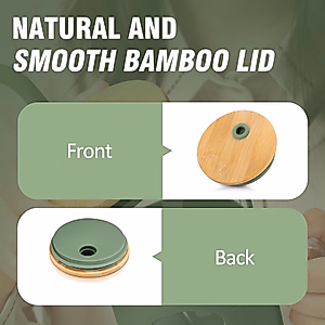 WINSA 32 oz Glass Tumbler with Lid and Straw,Glass Water Bottles with Handle,Glass Cup with Time Marker and Silicone Sleeve, Fits in Cup Holder BPA Free-Olive