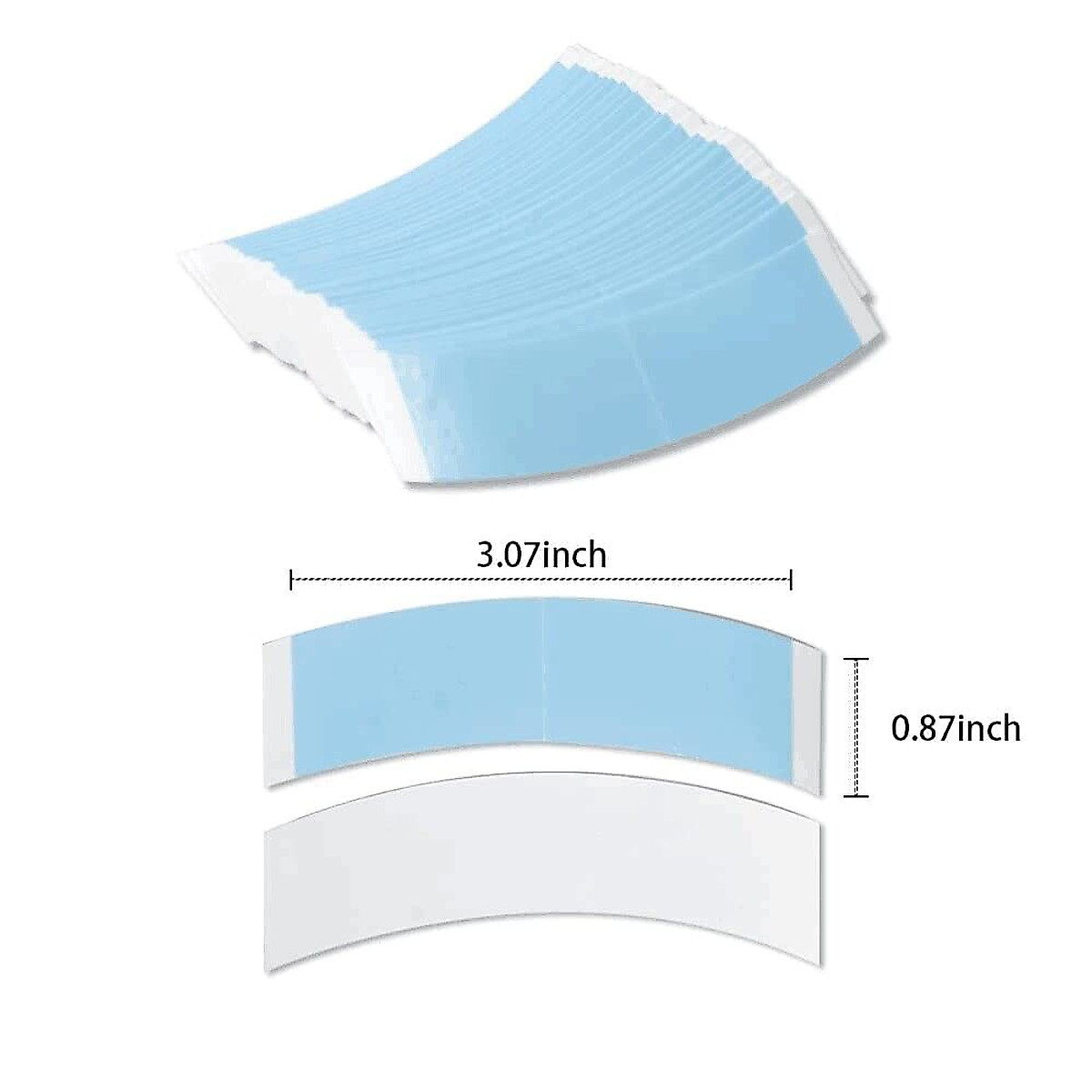 piaou Lace Wig Tape Double Sided Strong Adhesive Wig Tape for Lace Wigs Hairpiece Hair Extensions 36pcs Blue Lace Front Tape for Wigs