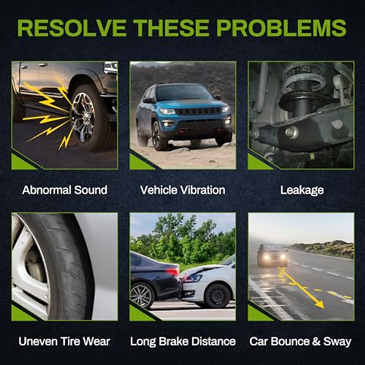 AUTOSAVER88 Front Complete Struts & Coil Spring Assembly Compatible with 2001-2012 Ford Escape, 2001-2006 & 2008-2011 Mazda Tribute, 2005-2011 Mercury Mariner