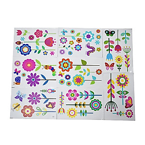 Maydahui 56PCS Garden Flower Wall Corner Decal Snail Butterfly Caterpillar Bird Snake Sunflower Grass Floral Baseboard Wall Sticker for Kids Girls Room Bedroom Nursery Classroom Home Decoration