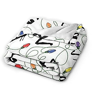 Throw Blanket, Luxury Cozy Fleece Blanket, Warm Super Soft Comfort Caring 40" x 50", White