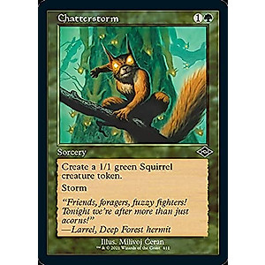 Magic: the Gathering - Chatterstorm (411) - Retro Frame - Modern Horizons 2