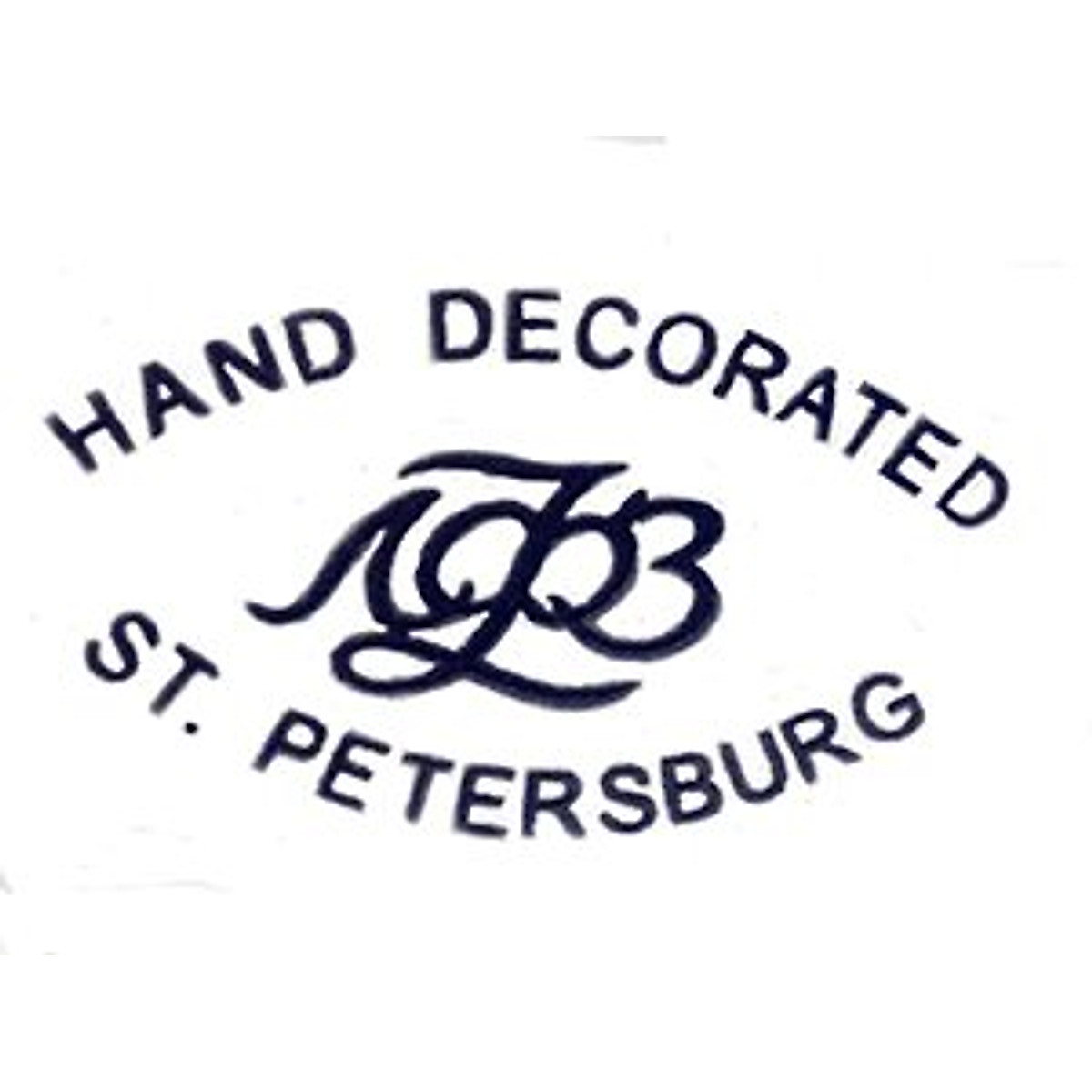 BohemianGifts Cobalt Blue Pakhta Cotton Flower Pattern Liquer Piala Cups 2.5 oz SET of 6 - Saint Petersburg