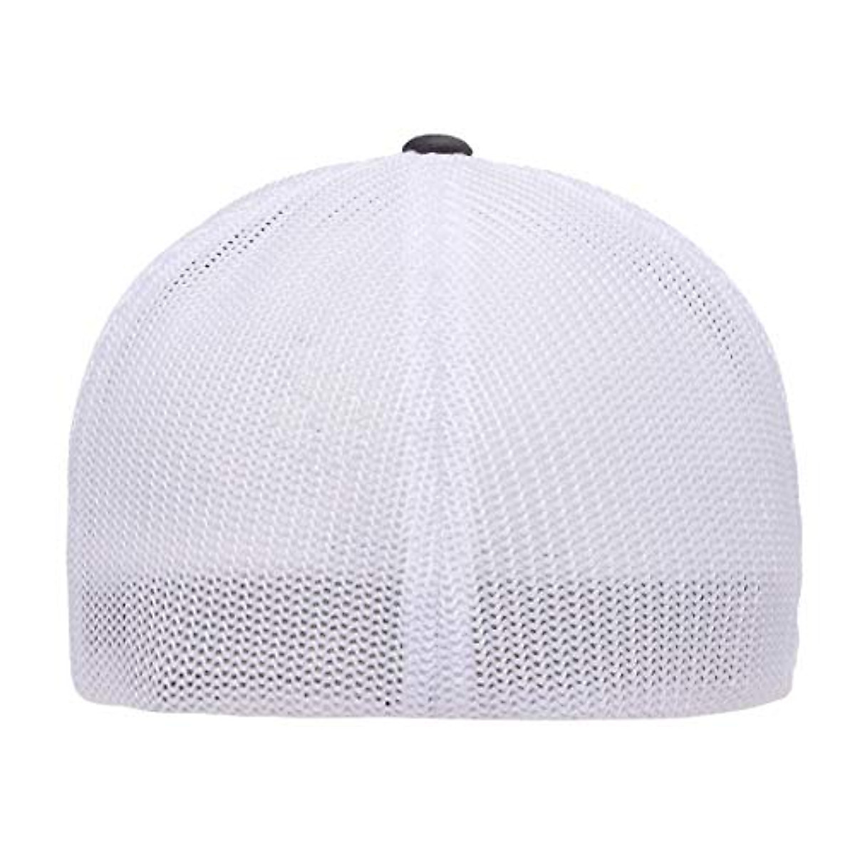 Flexfit Mens Mesh Fitted 2-tone Trucker Hat, Charcoal/White