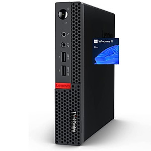 Lenovo ThinkCentre M910Q Tiny Desktop Computer, Intel Core i7-6700T Upto 3.6GHz, 16GB RAM, 512GB NVMe SSD, 4K 3-Monitor Support DisplayPort, HDMI, AC Wi-Fi, Bluetooth - Windows 10 Pro (RENEWED)