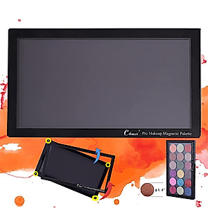 Coosei Acrylic magnetic Makeup Palette Empty magnetic Eyeshadow Palette with clear removable lid