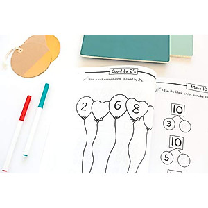 Kindergarten Math Workbook: Kindergarten and 1st Grade Workbook Age 5-7 | Homeschool Kindergarteners | Addition and Subtraction Activities + Worksheets