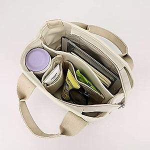 GETERUUV Tote Bag Women Small Satchel Bag Stylish Mini Tote Handbag Canvas Hobo Bag Fashion Crossbody Purse Bag Shoulder Bag Messenger Bags for Women