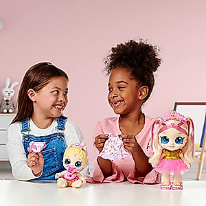 Kindi Kids Scented Sisters Pawsome Royal Family - Pre-School 10" Play Doll: Tiara Sparkles, 6.5" Baby Kindi: Teenie Tiara, and Kindi Pet: Prince Purrfection - Amazon Exclusive