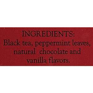 Harney and Sons Chocolate Mint, Flavored Black Tea - 20 Sachets per Tin