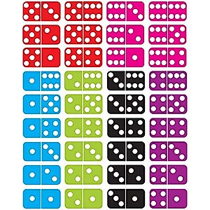 ASHLEY PRODUCTIONS Dominoes Math Die-Cut Magnets