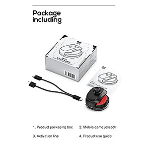 PUOX Mobile Game Controller Joystick, Call of Duty Mobile Game, Bluetooth Connection, Plug and Play, Single Joystick and Single Button Design, Suitable for Mobile Phone, Tablet Gamepad