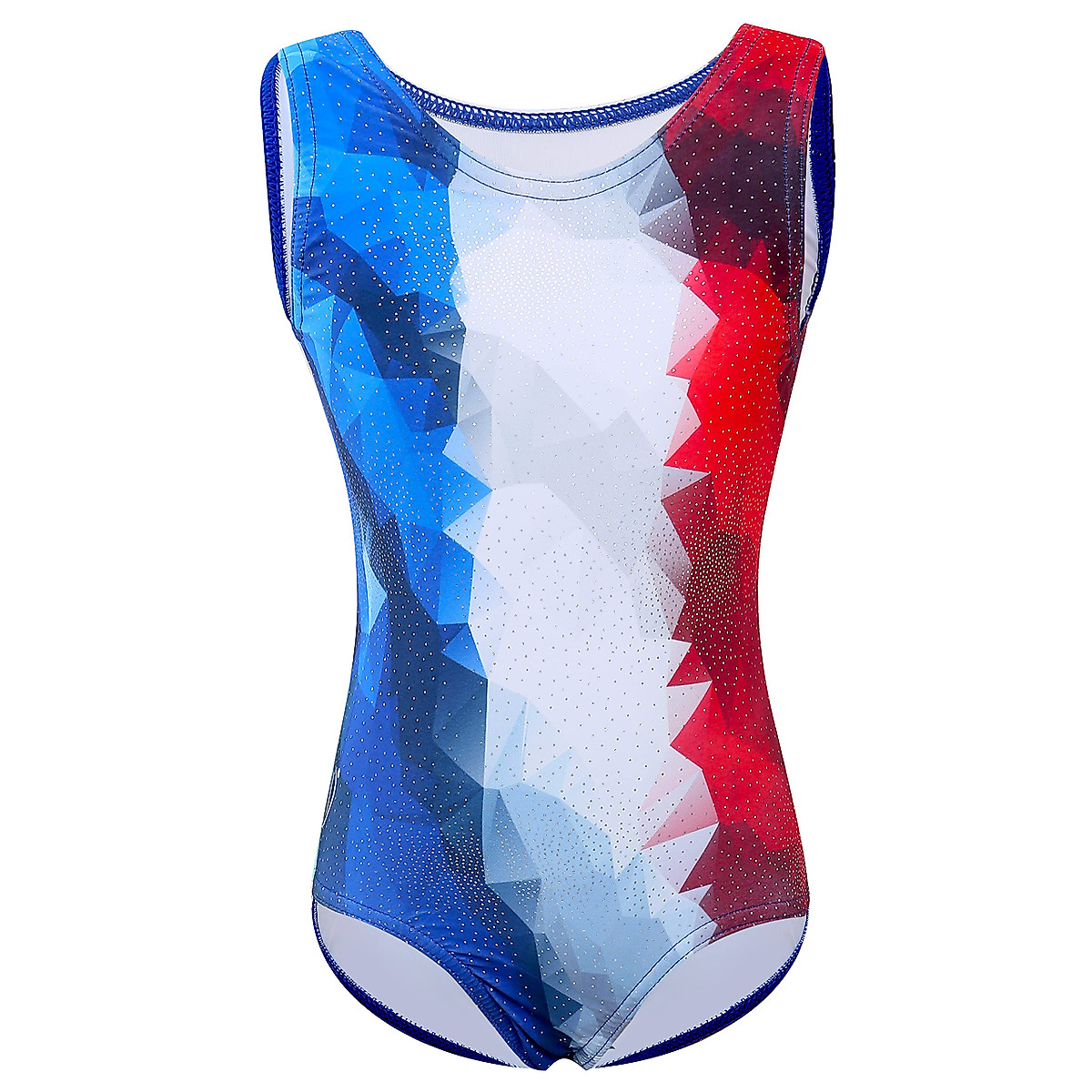 Dancina Patriotic Gymnastics Leotard Size 8 American Flag