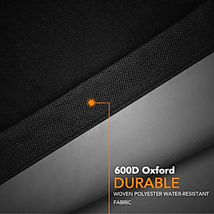 Taufey Patio Bench Loveseat Cover, Heavy Duty and 100% Waterproof Outdoor Sofa Cover, Lawn Patio Furniture Covers with Air Vent - Medium(Standard), Black