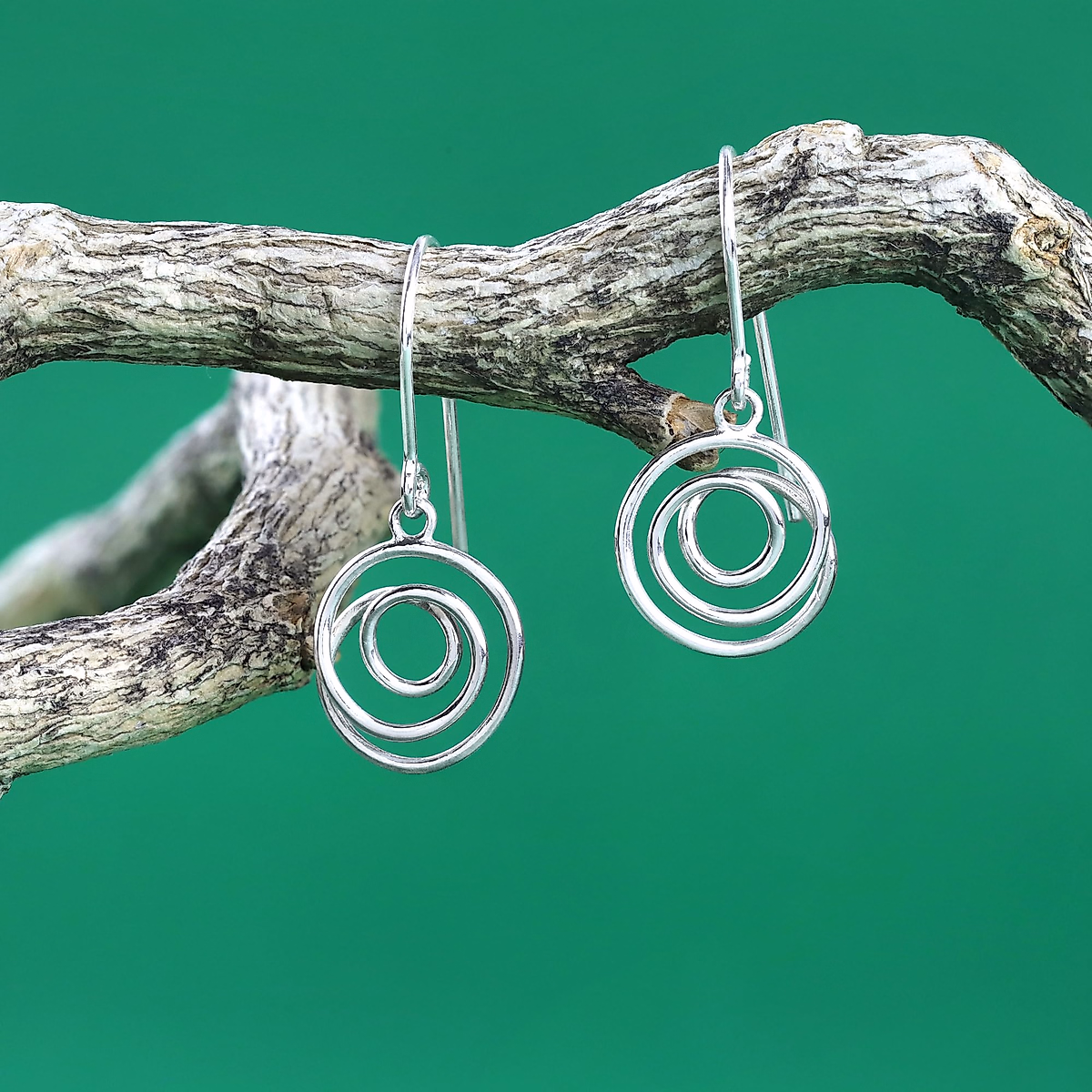 Boma Jewelry Spiral Dangle Earrings