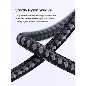 TOPK USB C Cable, [2-Pack, 6ft] 3A Fast Charging USB A to Type C Charging Cable Premium Nylon USB Cable Compatible with Samsung Galaxy S10 S10+ S20 S9 S8 and Other USB C Charger