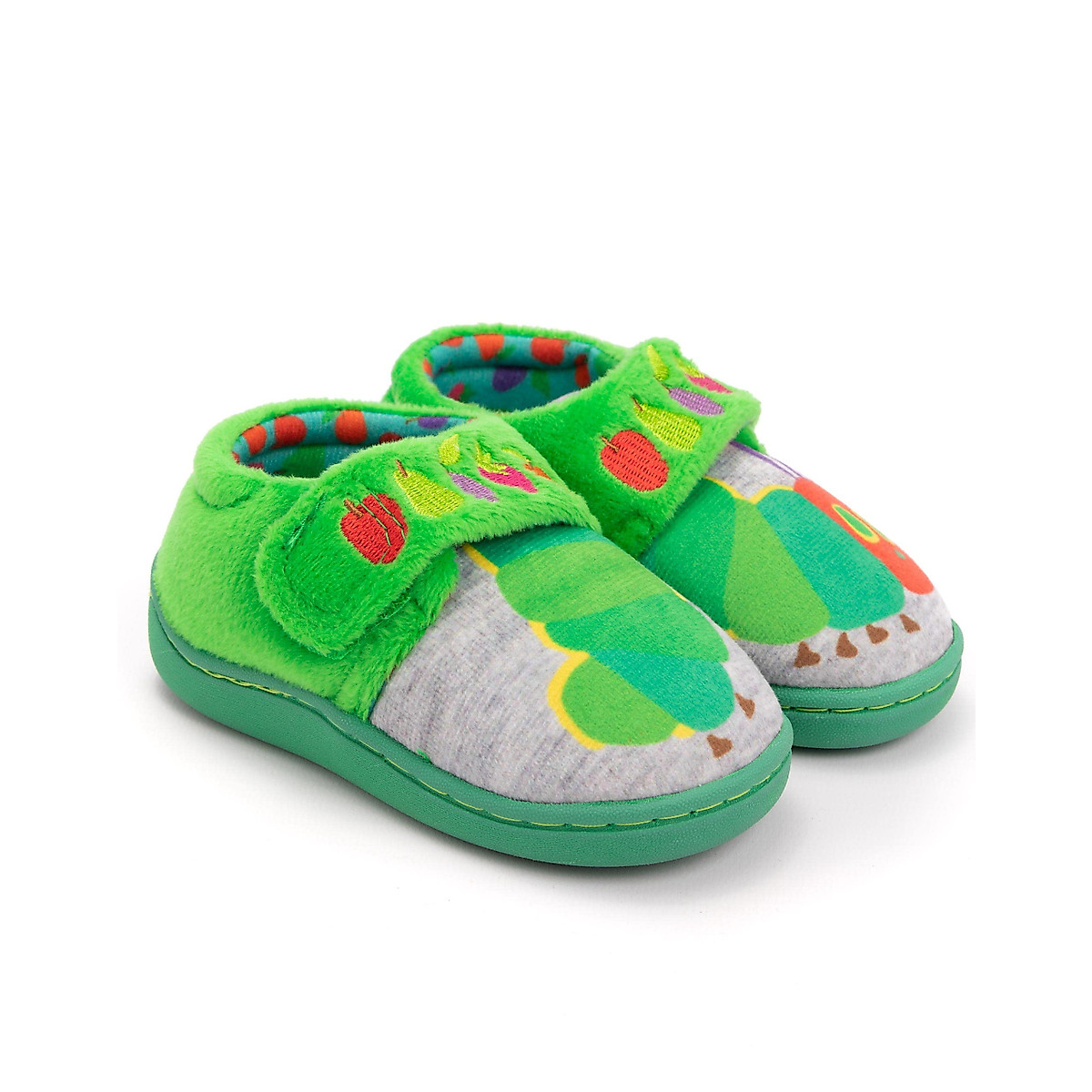 Eric Carle The Very Hungry Caterpillar Slippers Kids Toddlers Girls Book Shoes 7.5 US Toddler