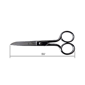 Ultima 5 Inch Dress Maker Scissors – Drop Forged Carbon Steel Dressmaker’s Sheers, Chrome Plated with Straight Handles, Made in Italy