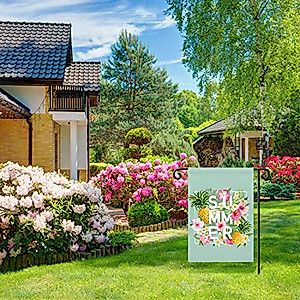 Blank Sublimation Garden Flag DIY Lawn Garden Flags Polyester Banners Flag for Indoor Outdoor Courtyard Decoration, 11.8 x 17.7 Inches (12)