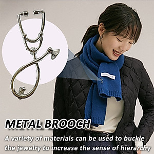 10 PCS Stethoscope Brooch Pins Nurse Doctor Pins Stethoscope Enamel Lapel Pin Schoolbag Pin Badges for Medical Students Clothing Bags Women Men Children Medical Assistant Gifts, Cartoon Jewelry Gift